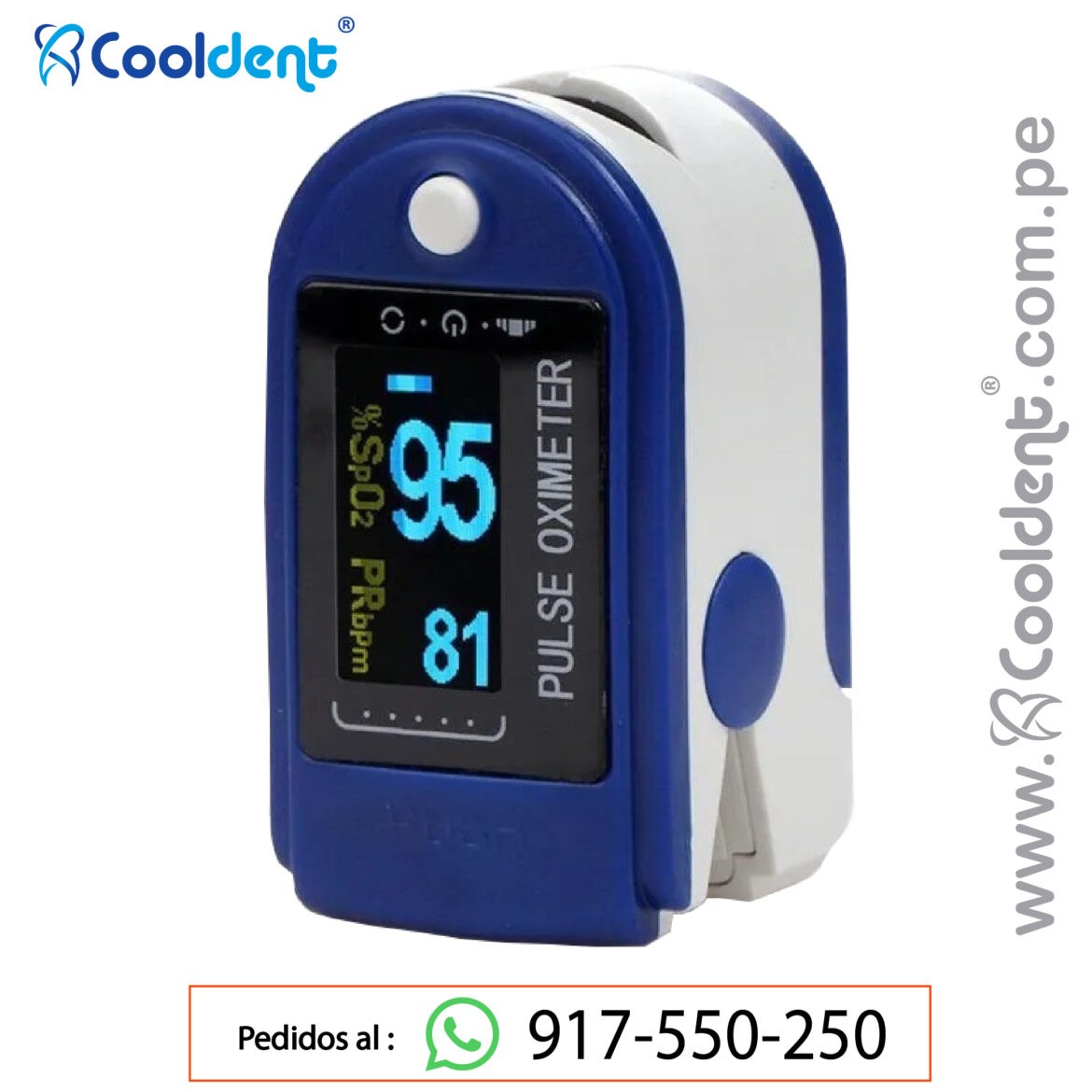 OXIMETRO PULSIOMETRO SATUROMETRO – CONTEC – MODEL : CMS50D – Odonto Market