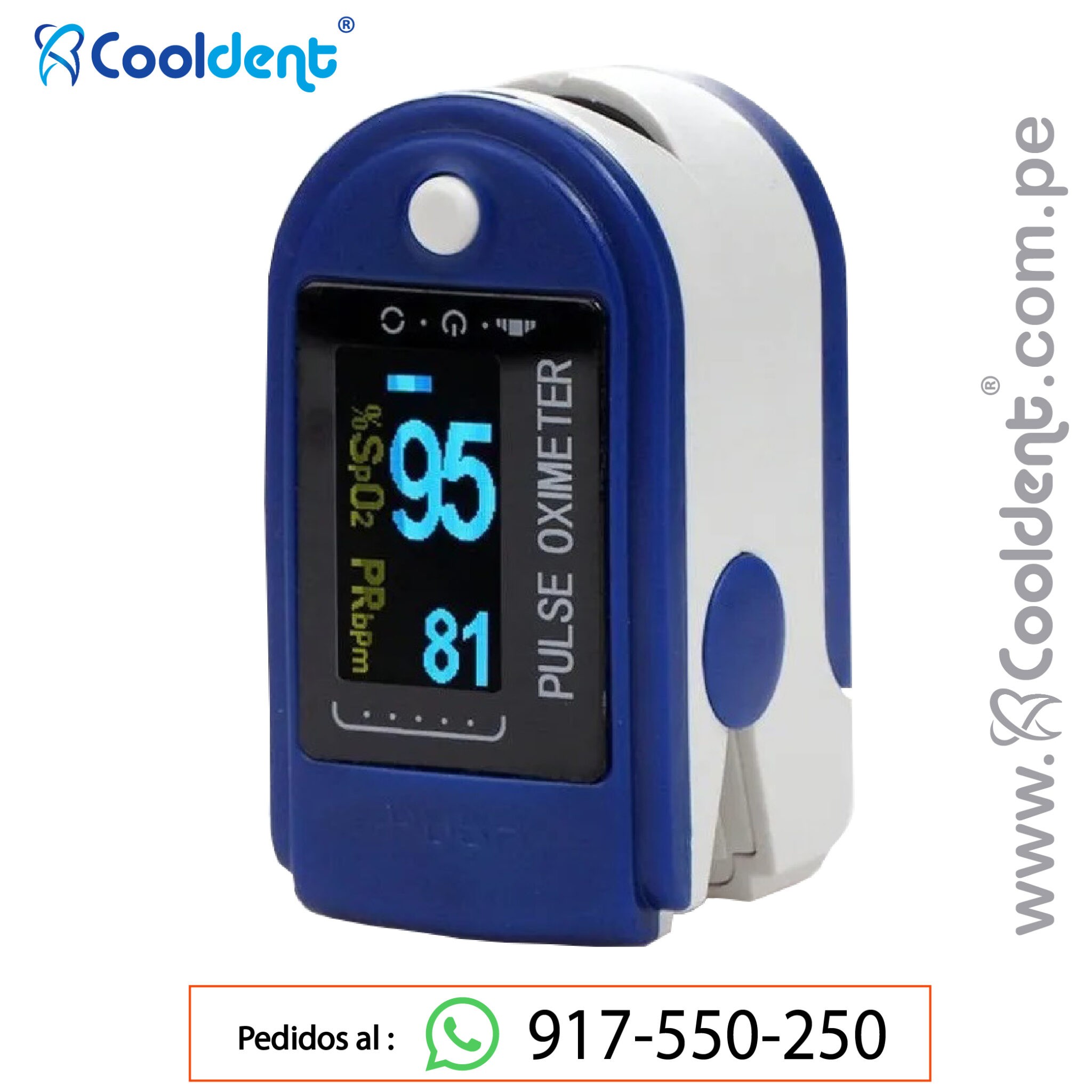 OXIMETRO PULSIOMETRO SATUROMETRO – CONTEC – MODEL : CMS50D – Odonto Market